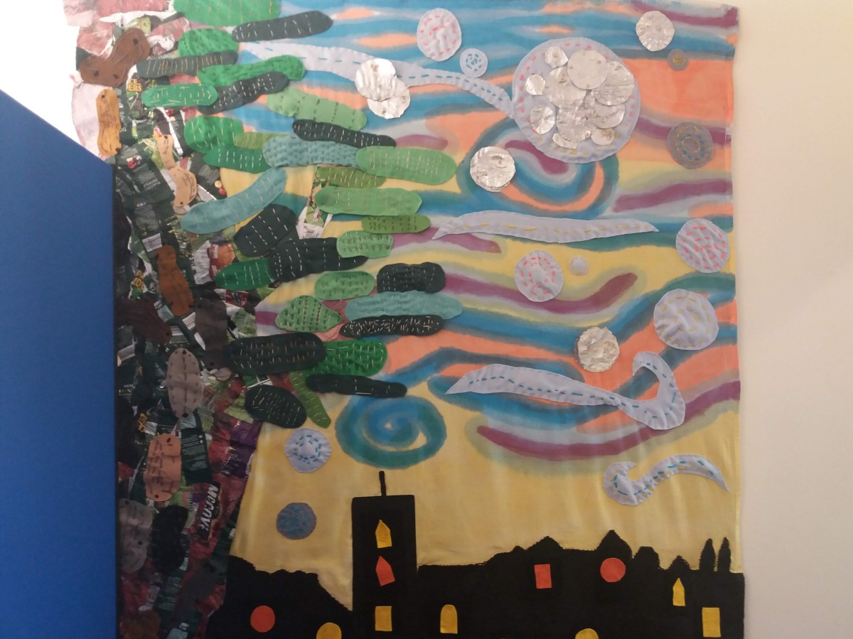 Recycled Material and Fused Plastic Collage – The Nest Project